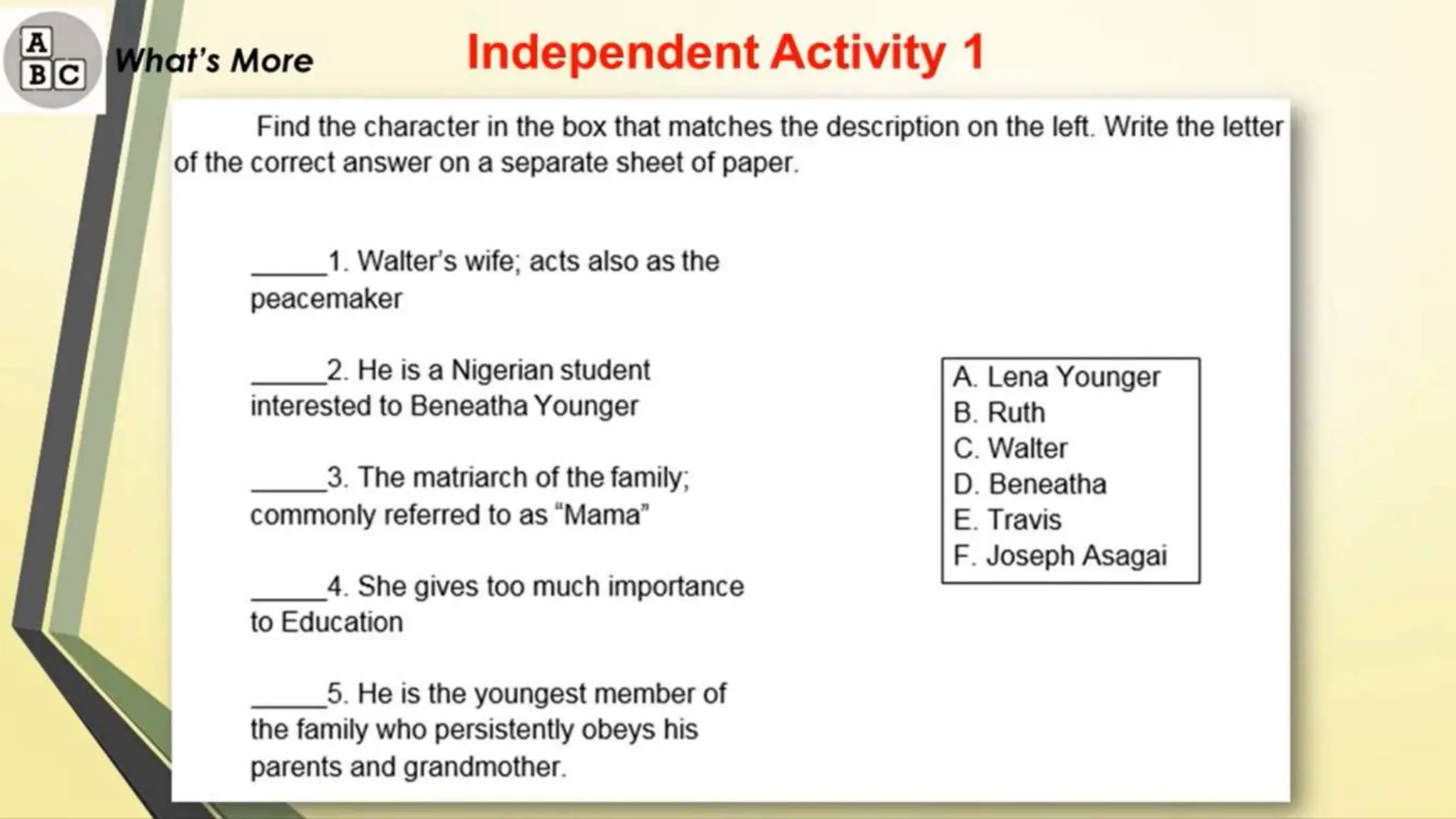 English 9 Analyze literature as a means of understanding unchanging ...
