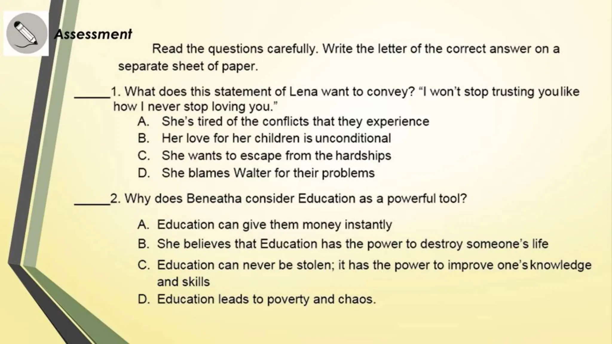 English 9 Analyze literature as a means of understanding unchanging ...