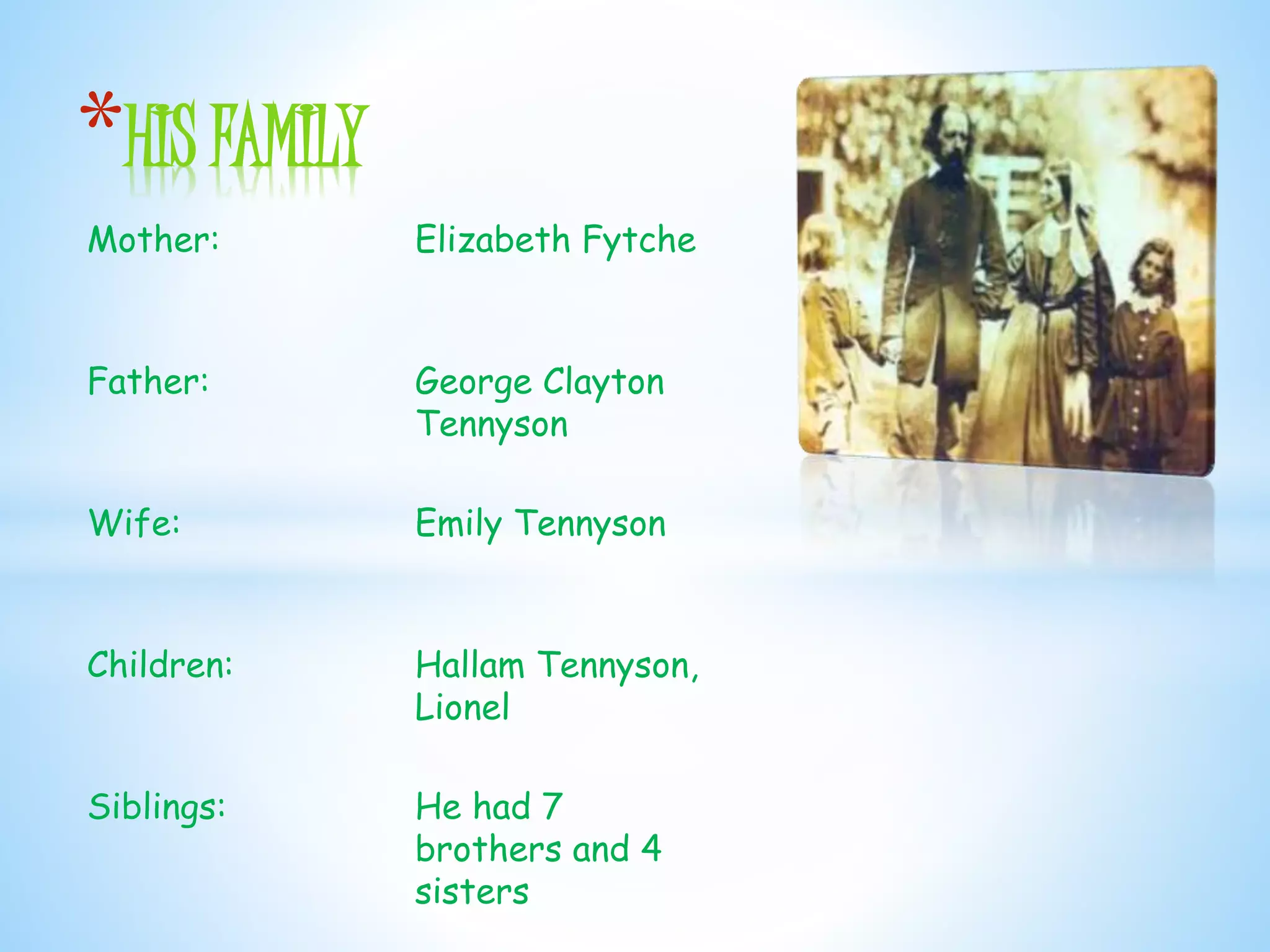 ALFRED LORD TENNYSON…. | PPTX