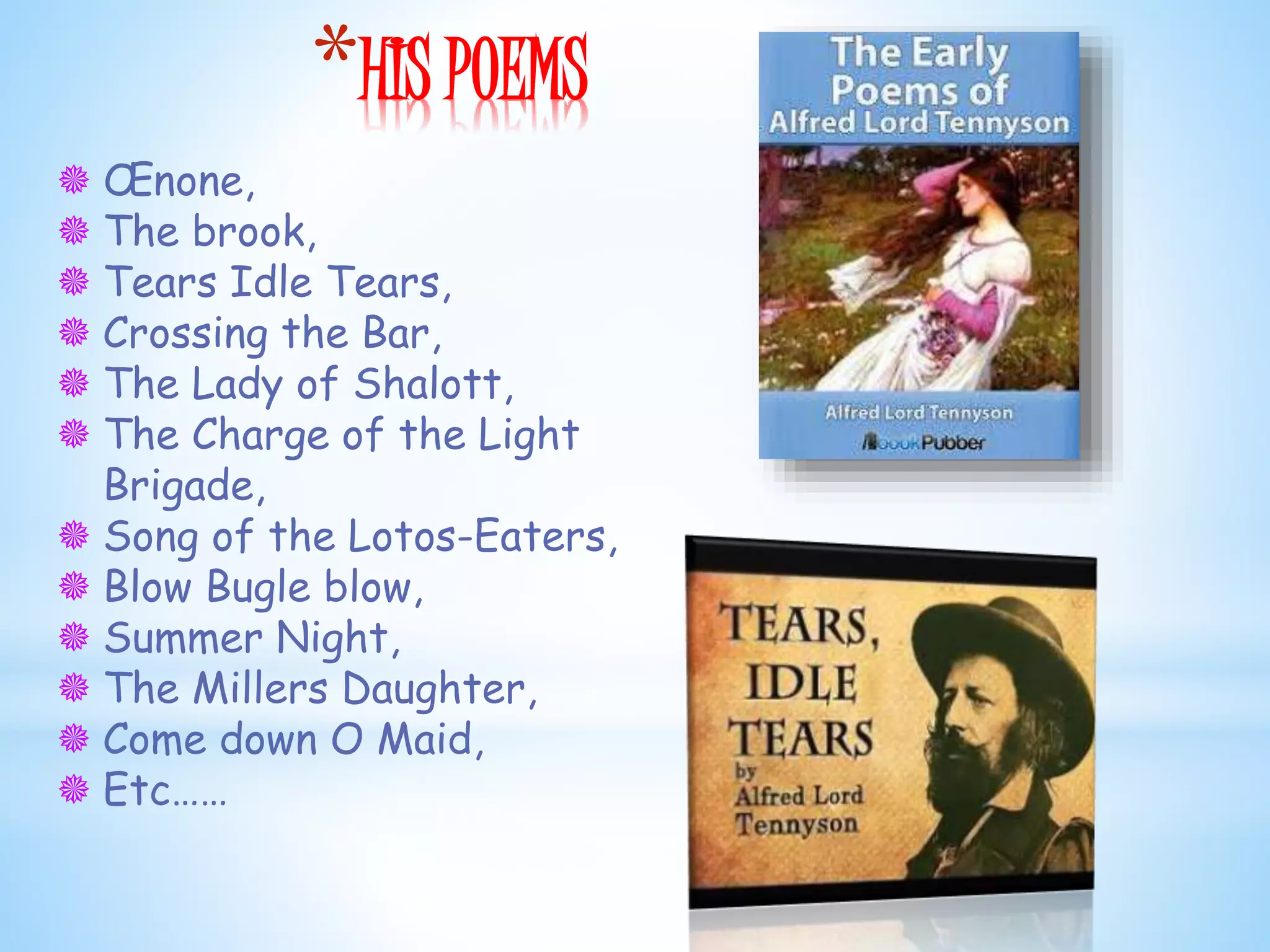 ALFRED LORD TENNYSON…. | PPTX
