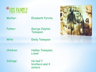 ALFRED LORD TENNYSON…. | PPTX