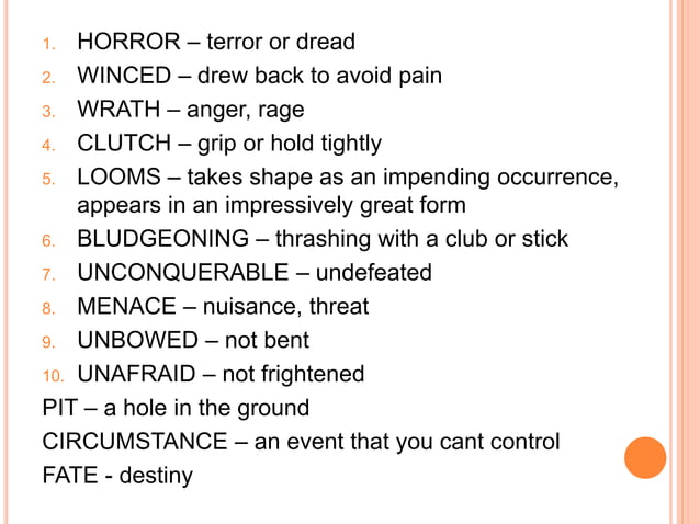 ENGLISH_9_INVICTUS.pptx | Poetry | Books and Literature