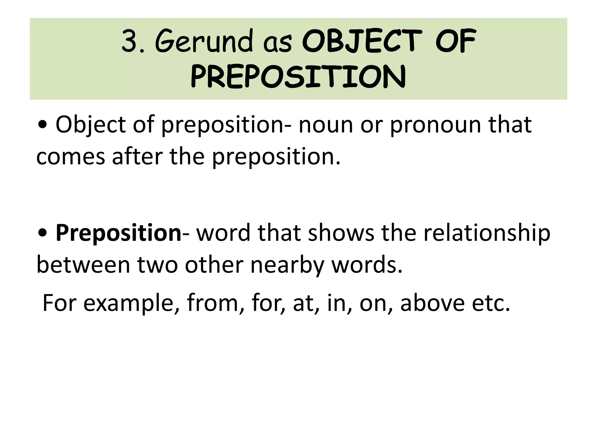 Gerund and its Uses | PPTX