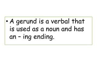 Gerund and its Uses | PPTX