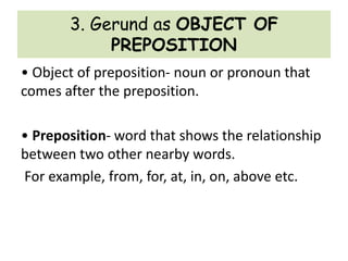 Gerund and its Uses | PPTX