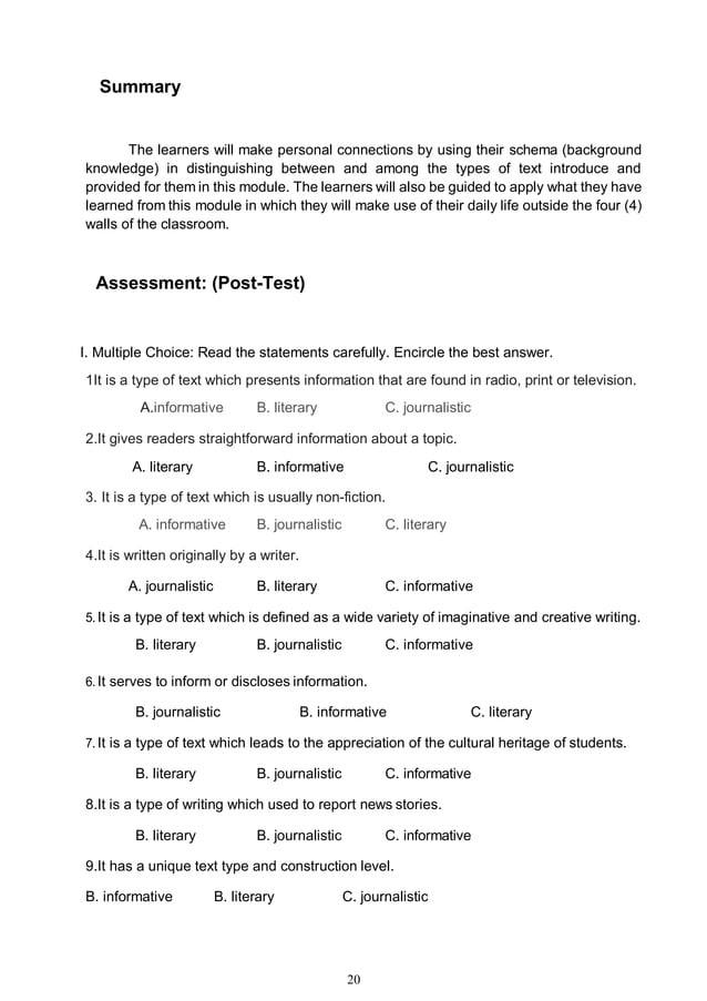 English9 q1 mod1_w1_distinguish-between-and-among-informative-journalistic-and-literary-writing ...