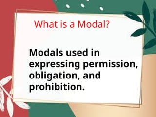 english 9 Q1 WK1 - Modals used in expressing permission, obligations ...
