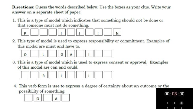 English 9 Quiz W1 Modals of Verbs .pptx | Wedding | Personal ...