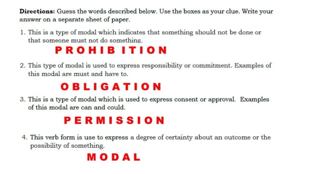 English 9 Quiz W1 Modals of Verbs .pptx | Wedding | Personal ...