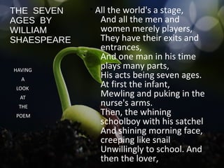 English 9 seven ages of man | ODP