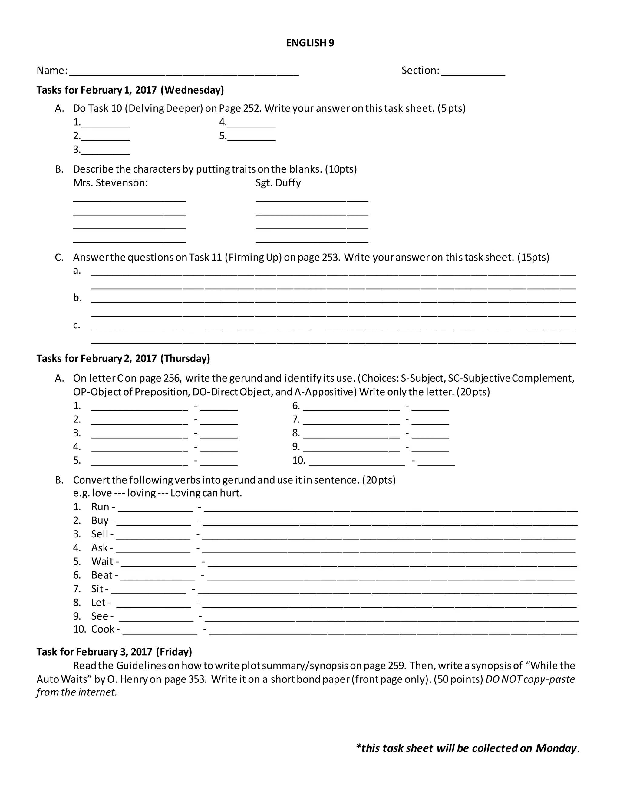 English 9 task | DOCX