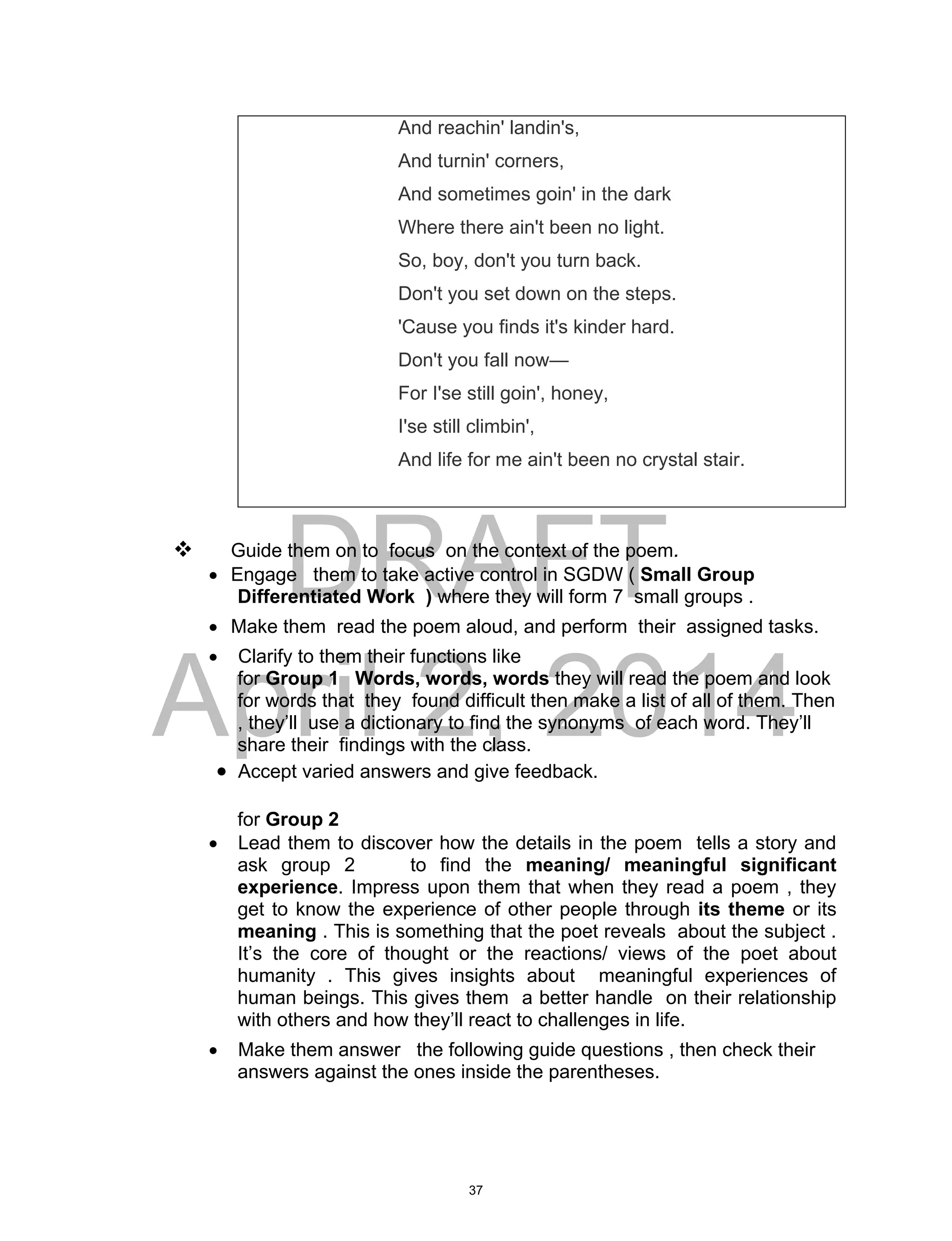 ENGLISH 9 Teacher's Guide | PDF