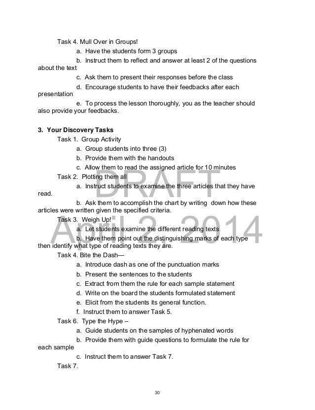 K-12 Teacher's Guide Grade 9