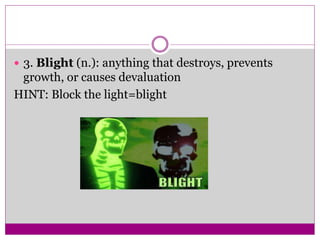 English 9 vocabulary 1-4 review | PPT