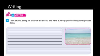 English A2 March 7th talking about a practice class | PPTX