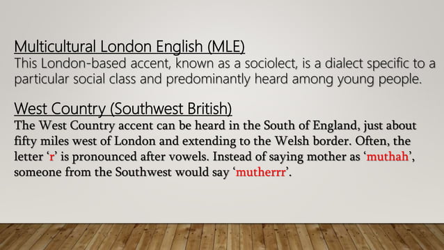 English accents1 | PPTX