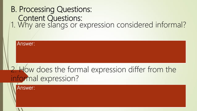 Colloquialism, Slang, & Jargon | PPTX