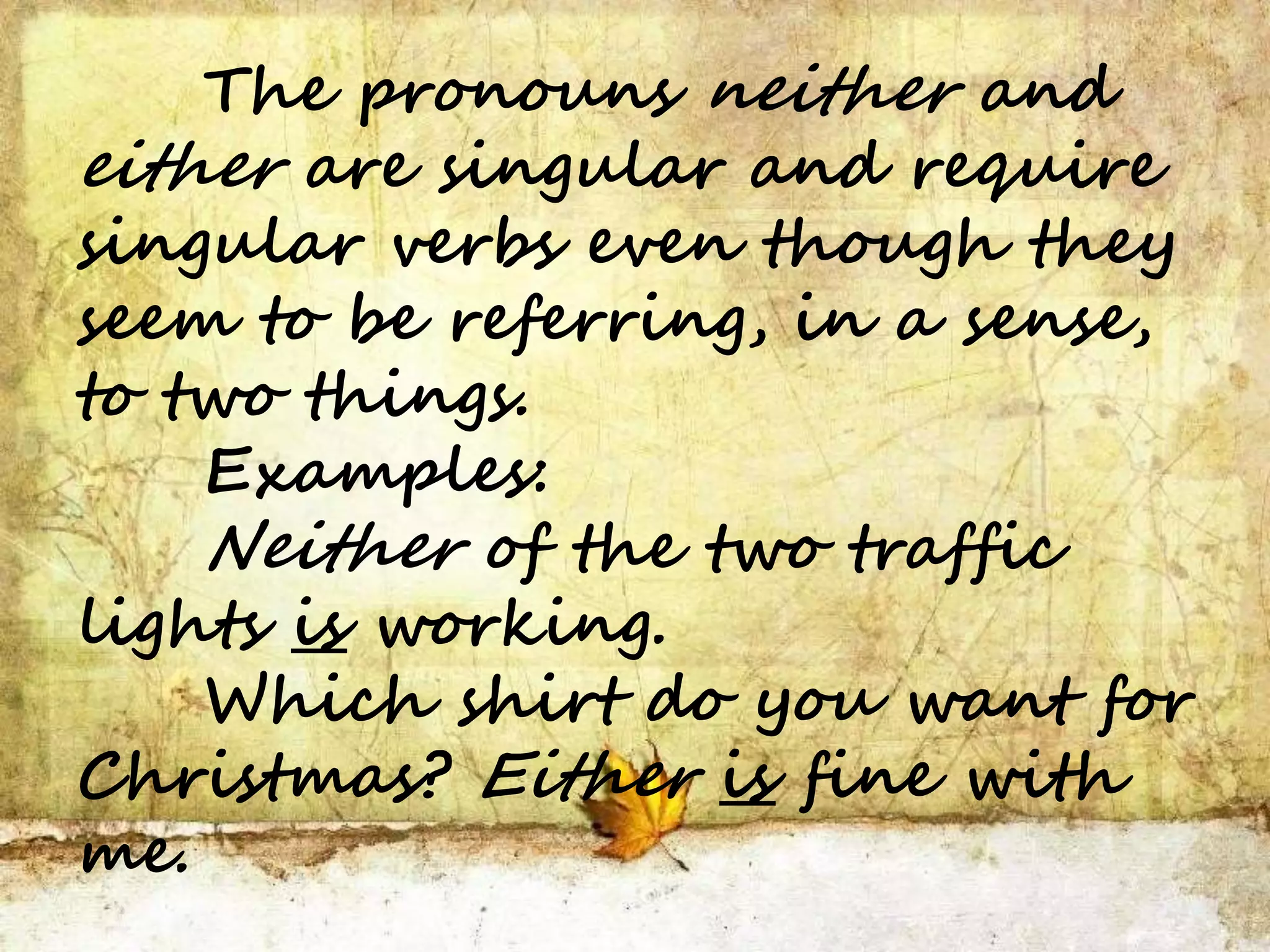 Subject Verb Agreement (Grade 7 English) | PPTX