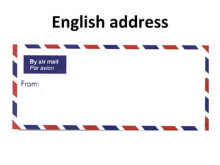 English address | PPT