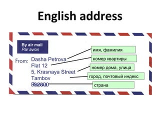 English address | PPT