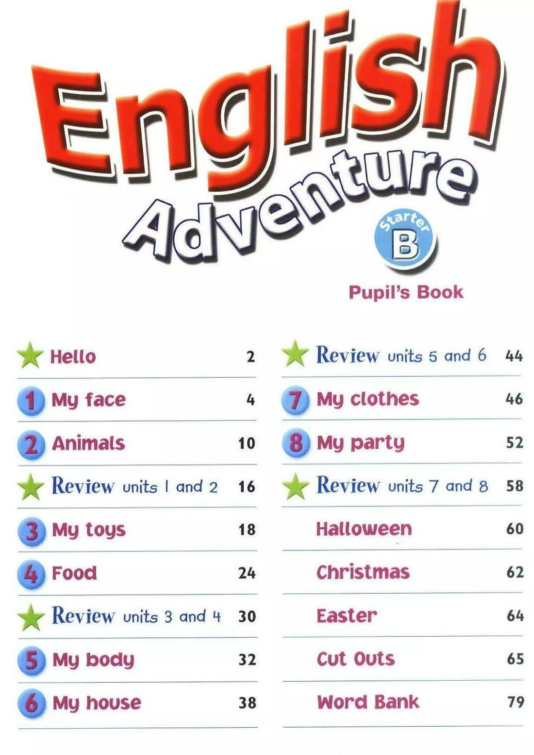 English Adventure Starter B Pupil's book | PDF