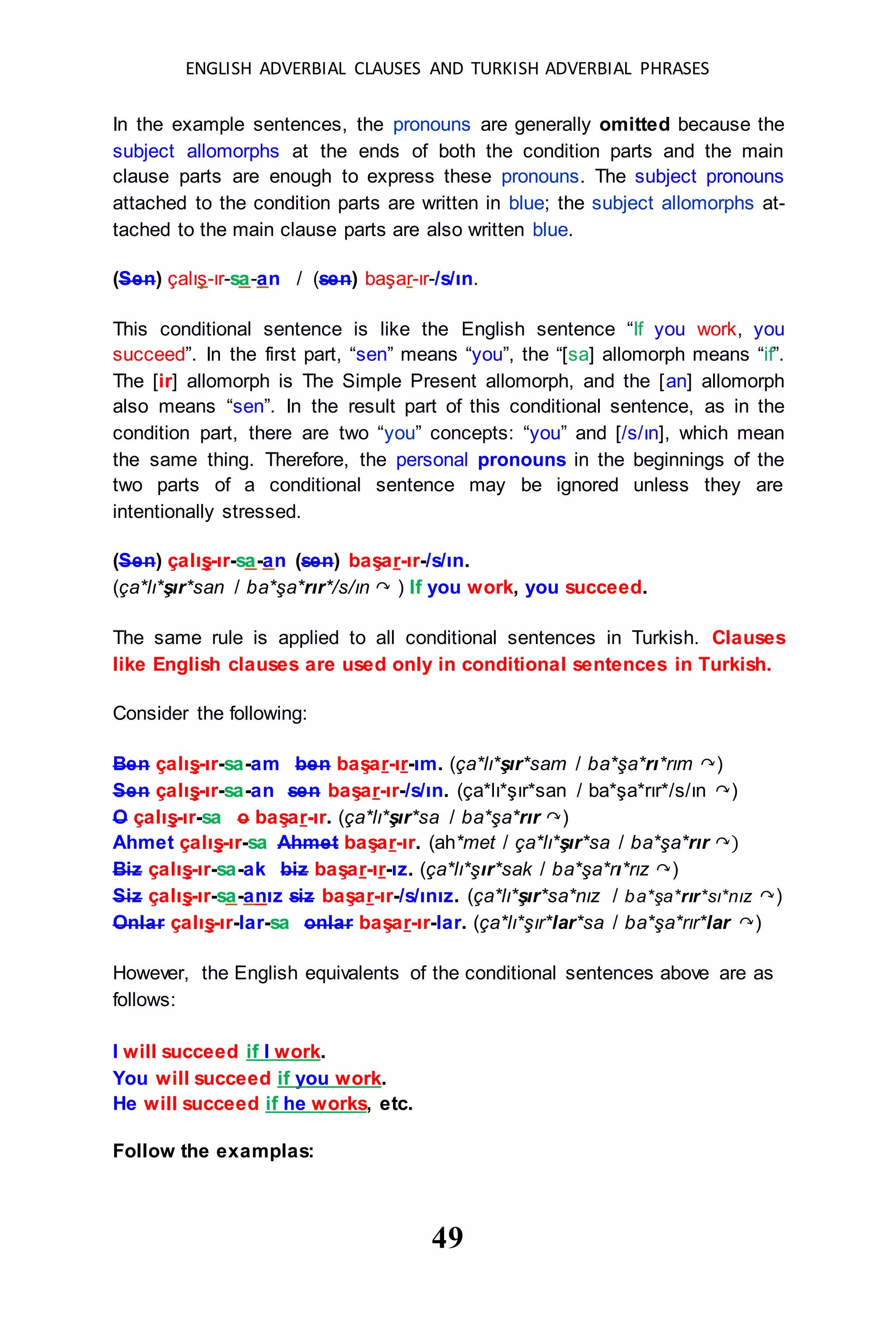 English adverbial clauses and turkish adverbial phrases (2) | DOCX