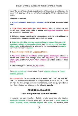 English adverbial clauses and turkish adverbial phrases (2) | DOCX ...