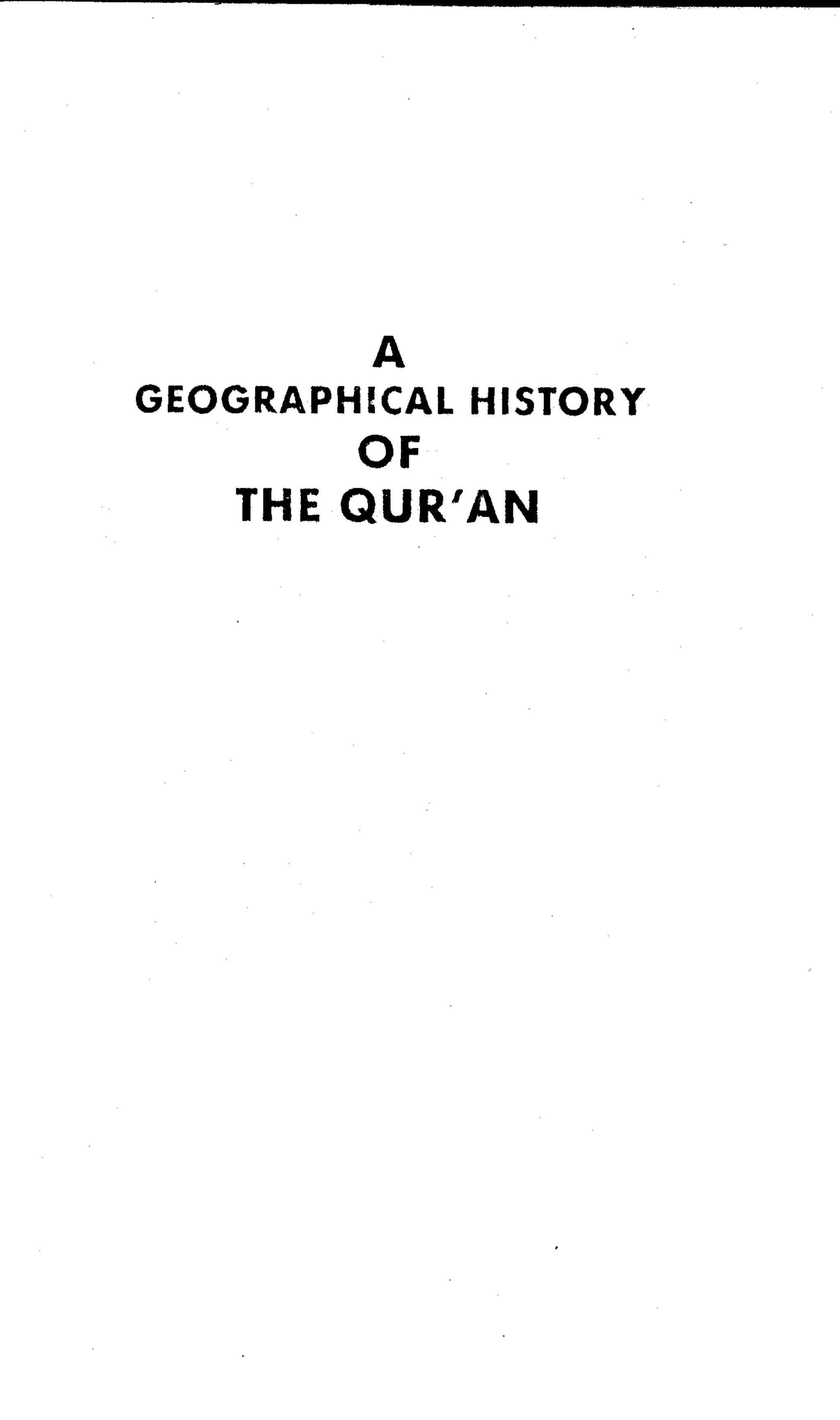 English a geographical_history_of_the_quran | PDF | Islam | Religion ...