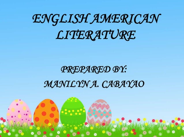 English american literature | PPT