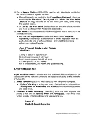 English american literature | PDF