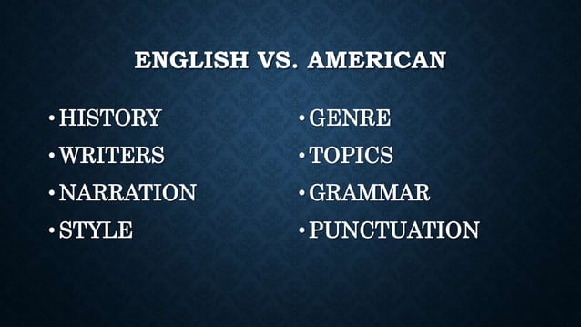 English – American literature.pptx | Genealogy and Ancestry | Hobbies ...