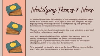 English Analysing Themes and Ideas Presentation Beige Pink Lined Style.pdf