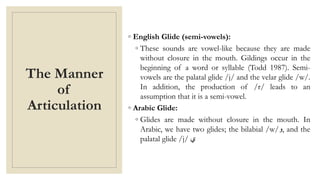 English and arabic consonant ,presentation, safiah | PPTX
