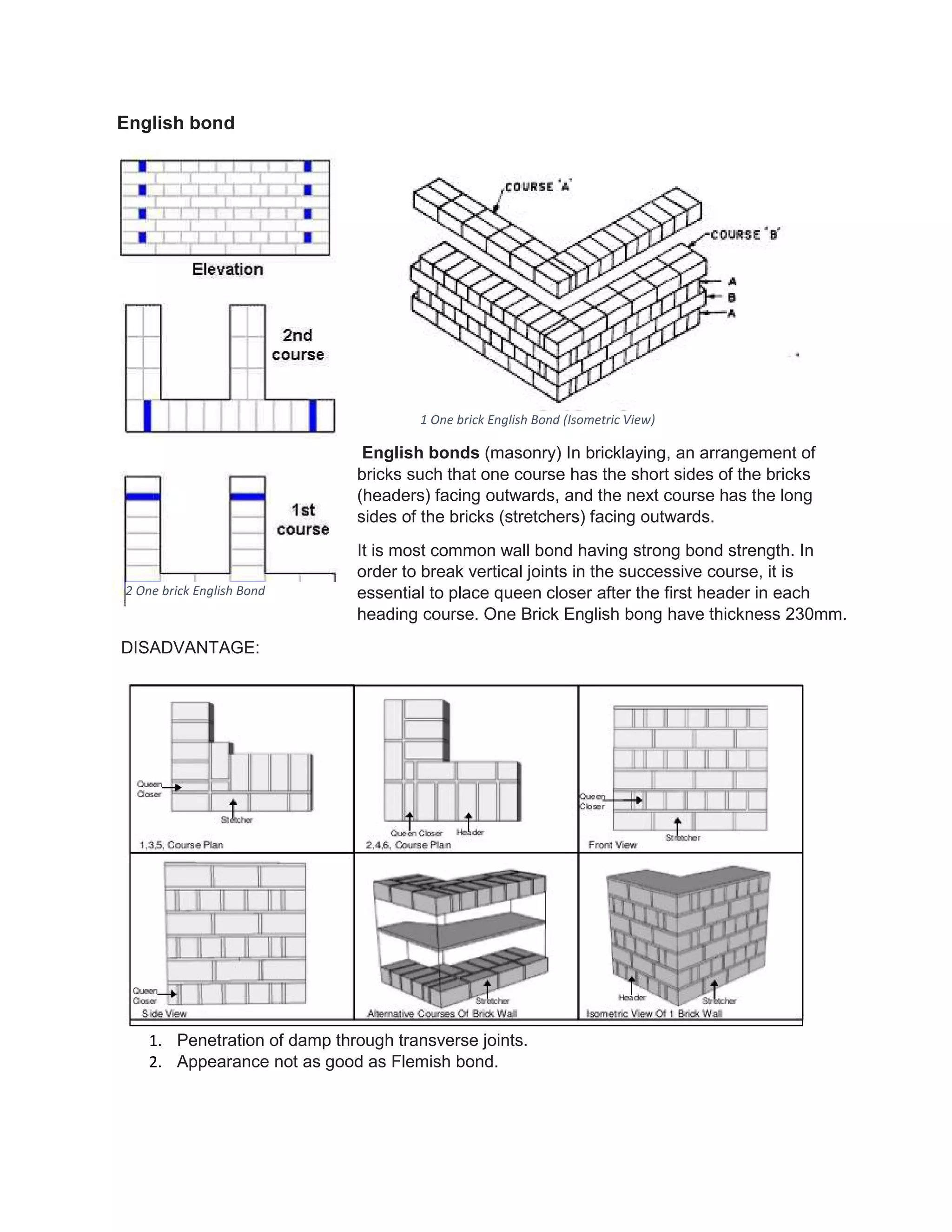 English and flemish bond | PDF