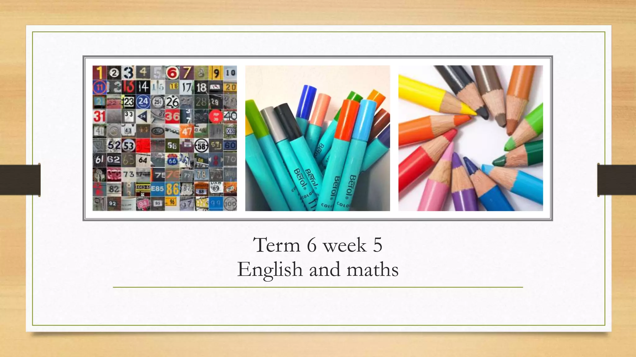 English and maths home learning | PPT