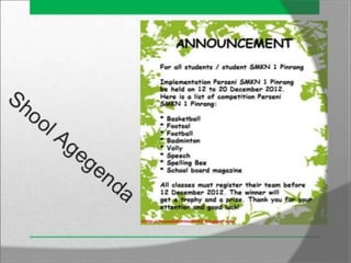 English - Announcement (Kelas X) | PPTX