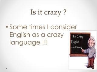 English as a crazy language | PDF