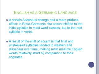 English as a germanic language | PPT