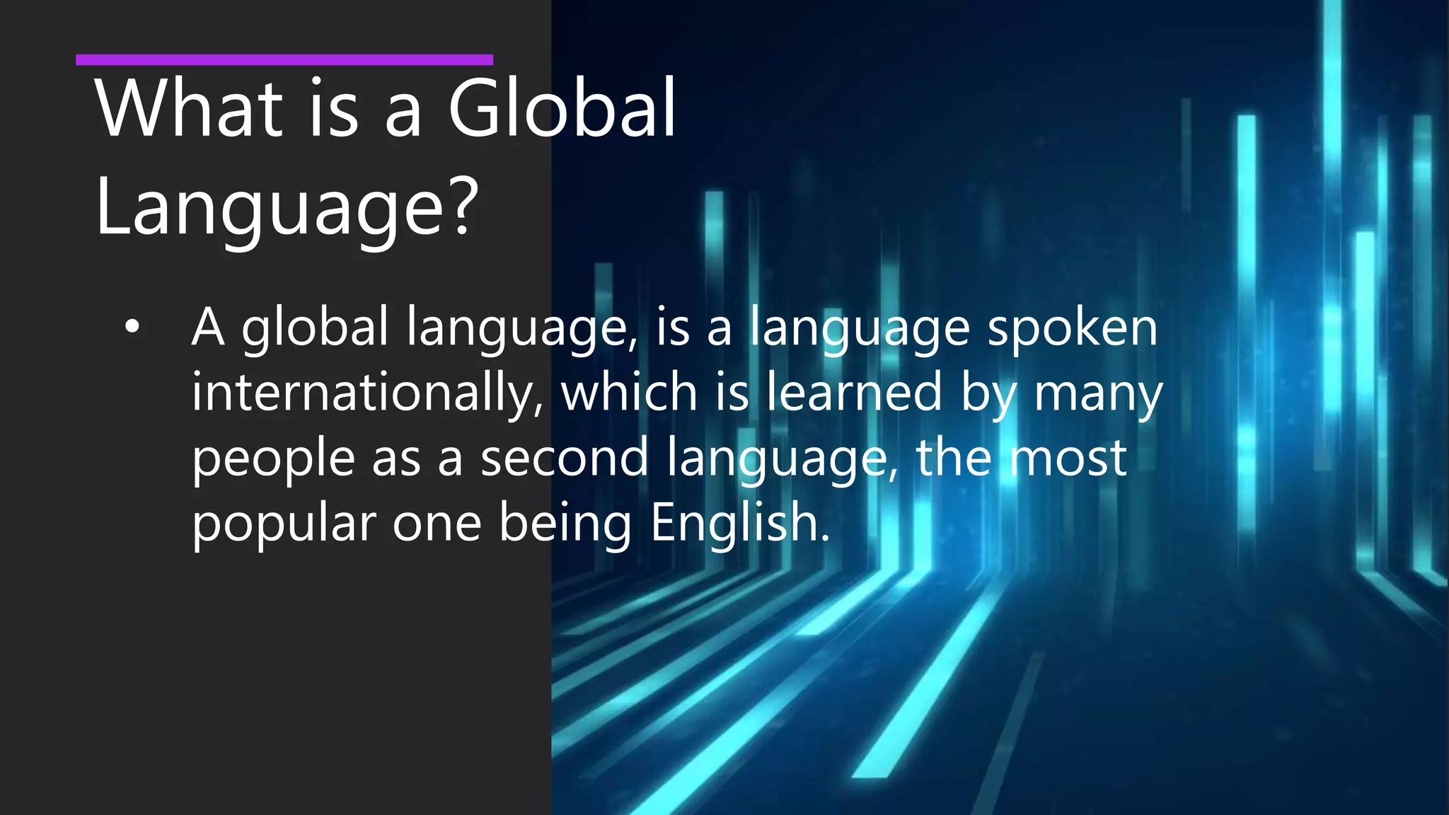 English as a global language | PPTX