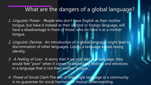English as a global language | PPTX
