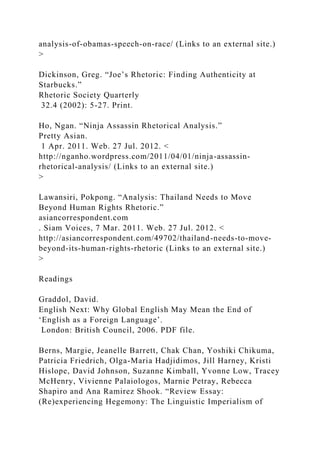 English as a Global LanguageAround the world, the English langua | DOCX