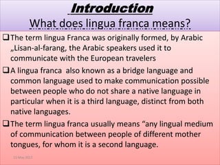 English as a LinguaFranca | PPTX