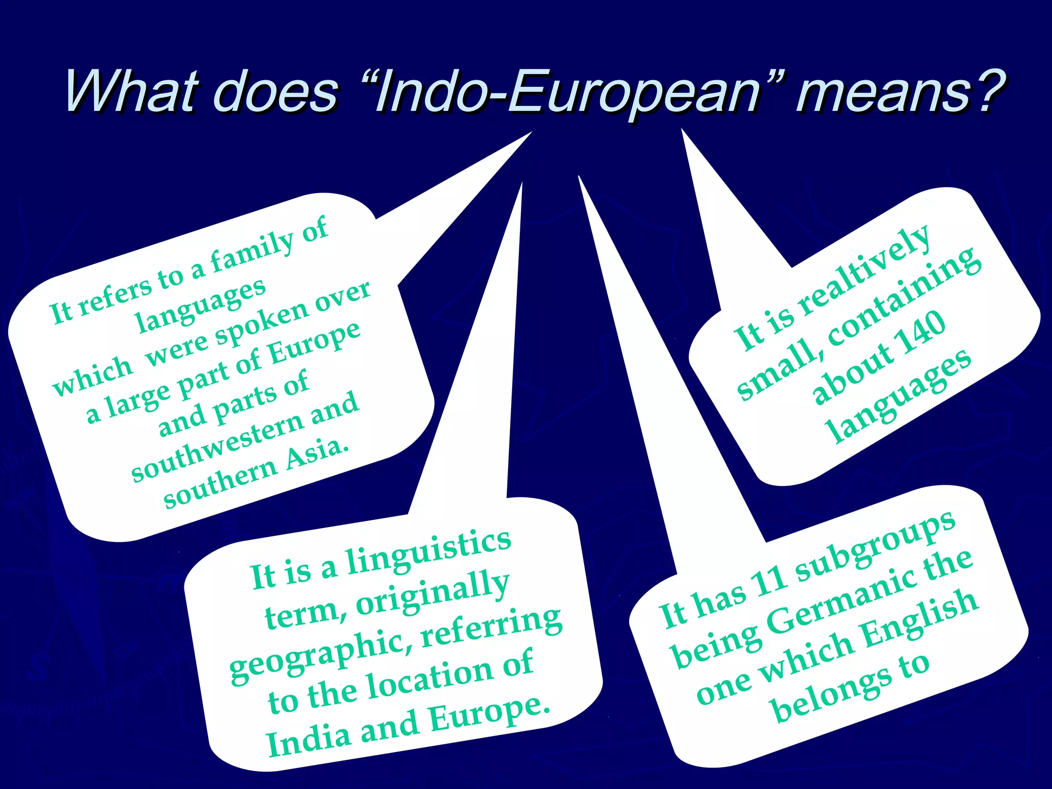 English as an indo european language | PPT | Genealogy and Ancestry ...