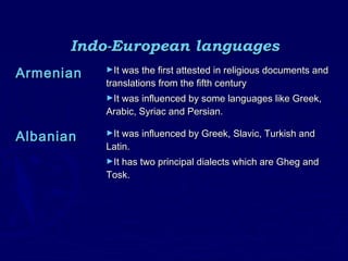 English as an indo european language | PPT
