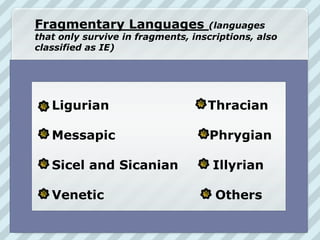 English as an indo european language | PPT
