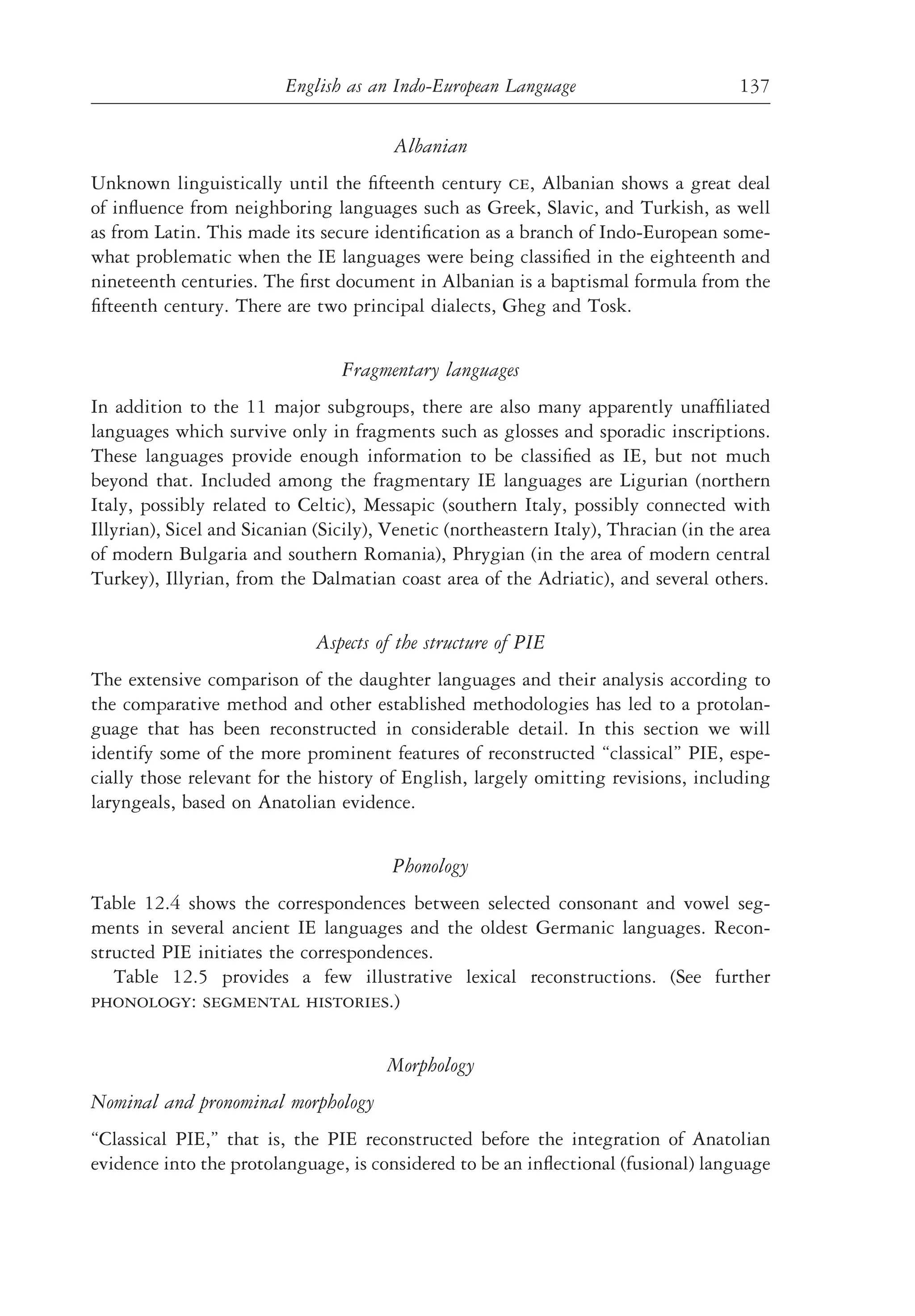 English as an indo european language text | PDF