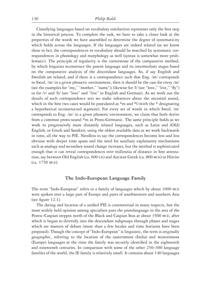 English as an indo european language text | PDF