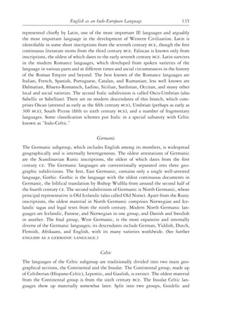 English as an indo european language text | PDF