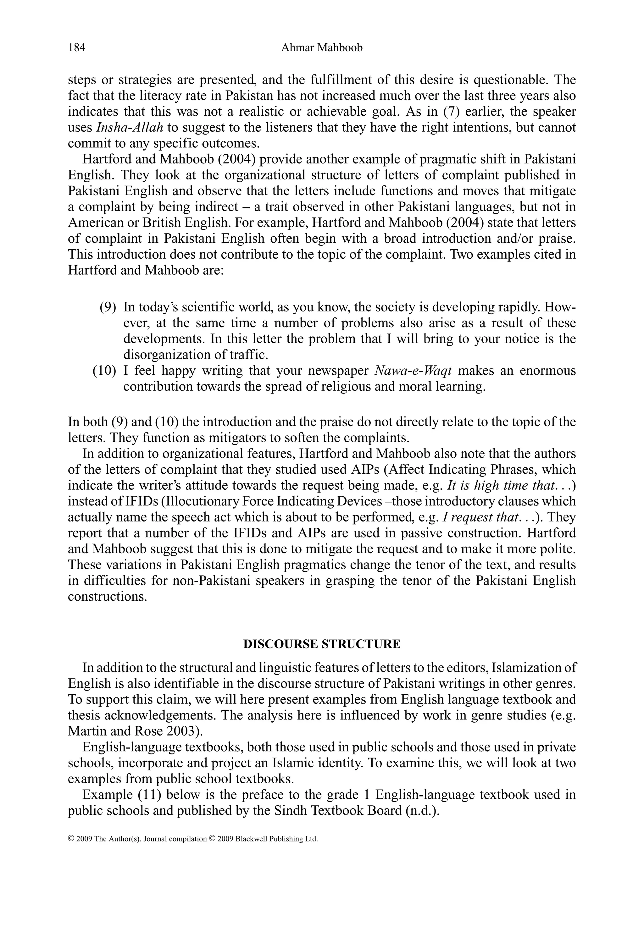 English as an islamic language ahmar mehboob | PDF