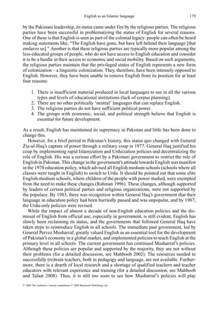 English as an islamic language ahmar mehboob | PDF